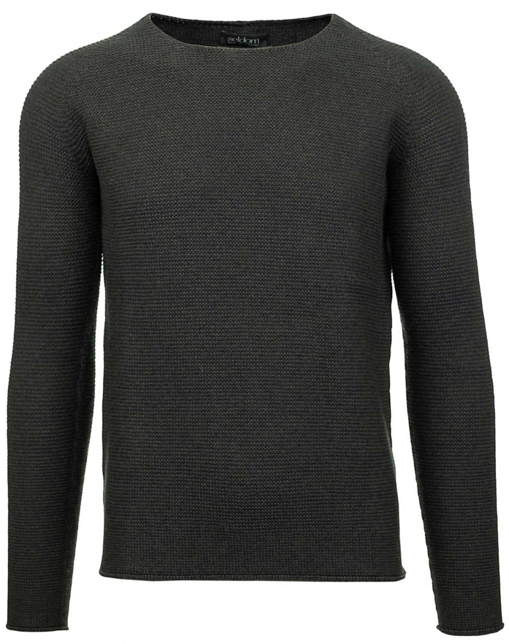 SELDOM Pullover Rundhals Oliv | STAKKS